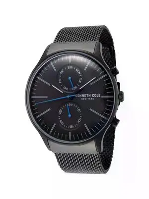 KENNETH COLE 43mm Mesh Strap Watch - Black