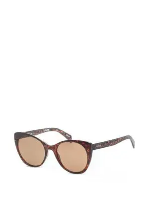 LEVI'S Tortoiseshell-effect Cat-eye Sunglasses - Brown