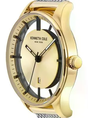 KENNETH COLE Skeleton 42mm Watch - Gold
