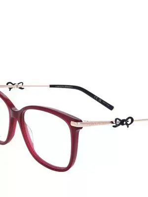 Carolina Herrera Bow-detail Square-frame Glasses