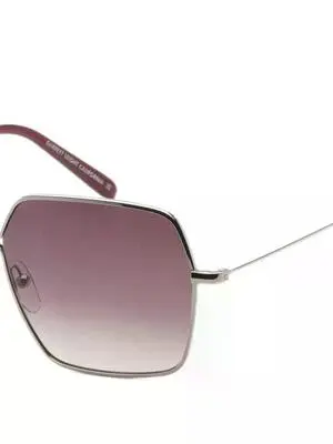 Garrett Leight Meadow Square Frame Sunglasses - Silver
