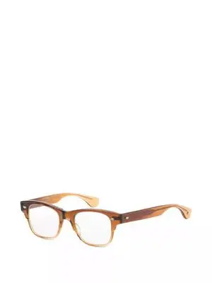 Garrett Leight Rodriguez Square-frame Eyeglasses - Brown