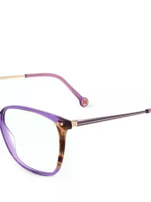 Carolina Herrera Square Frame Eyeglasses - Purple