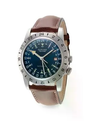 GLYCINE Airman The Chief 40mm Watch - Blue