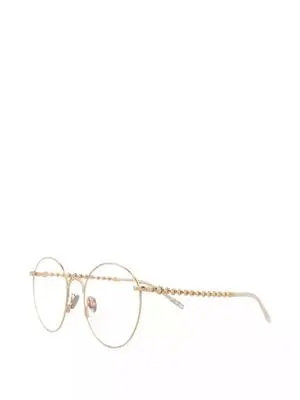 Pomellato Beaded Arm Round Frame Glasses
