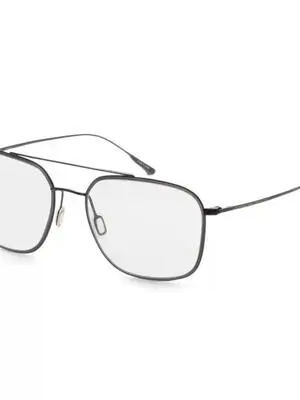 Porsche Design Square-frame Double-bridge Eyeglasses - Grey