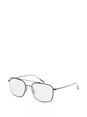 Porsche Design Square-frame Double-bridge Glasses - Grey