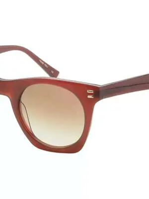 TURA X Kate Young Round Frame Sunglasses
