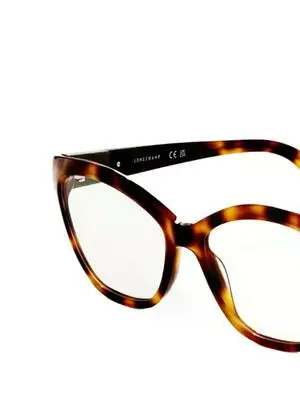 Longchamp Tortoiseshell-effect Cat-eye Glasses