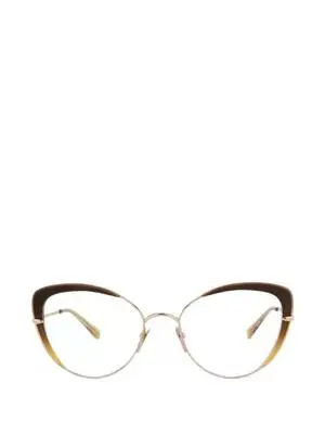 Pomellato Cat-eye Frame Glasses - Gold