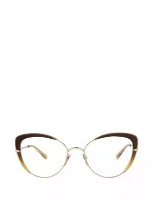 Pomellato Cat Eye Frame Eyeglasses - Gold