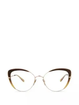 Pomellato Cat-eye Frame Glasses - Gold