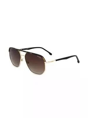 Carrera Eyewear Tortoiseshell-effect Pilot-frame Sunglasses - Gold