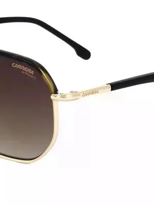 Carrera Eyewear Tortoiseshell-effect Pilot-frame Sunglasses