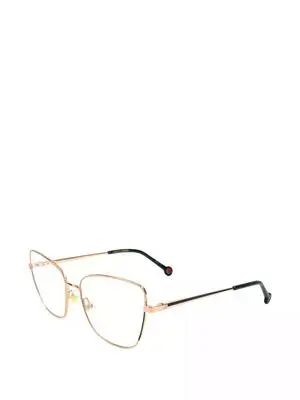Carolina Herrera Geometric-frame Glasses - Gold