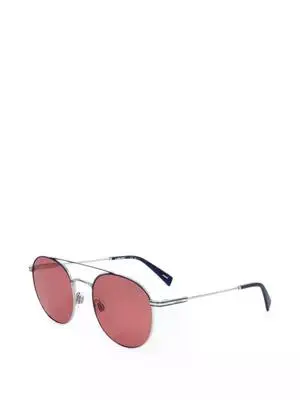 LEVI'S Round-frame Palladium-plated Sunglasses - Silver