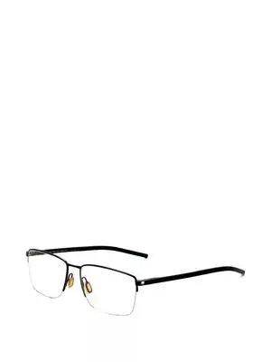 Porsche Design Rectangle Half Rim Eyeglasses - Blue