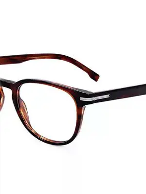 BOSS Wayfarer-frame Glasses - Brown