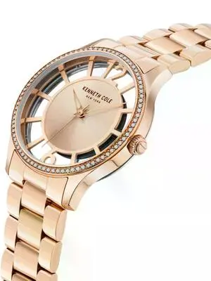 KENNETH COLE Crystal 34mm Watch - Pink