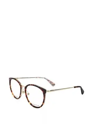 Kate Spade New York Tortoiseshell-effect Round-frame Glasses