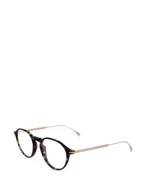 DB EYEWEAR BY DAVID BECKHAM Tortoiseshell-effect Round Frame Glasses - Brown