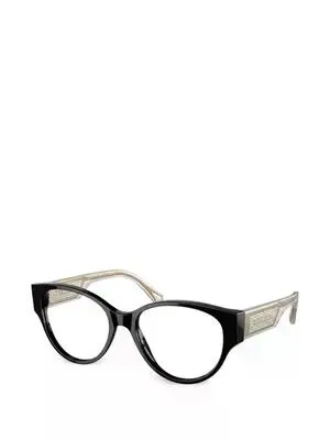 BVLGARI Cat Eye Eyeglasses With Textured Detail