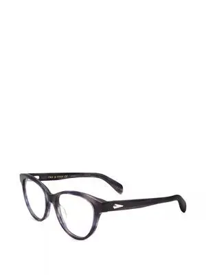 Rag & Bone Cat Eye Frame Glasses - Purple