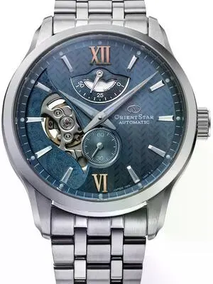 ORIENT Layered Skeleton 41mm Watch - Blue