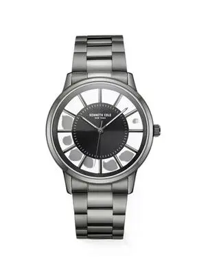 KENNETH COLE Link-bracelet 44mm Watch - Black