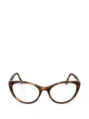Carolina Herrera Cat-eye Frame Glasses - Brown