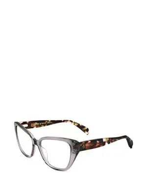 Rag & Bone Tortoiseshell-effect Cat-eye Glasses - Grey
