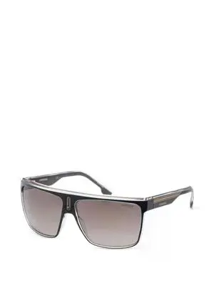 Carrera Eyewear Logo-lettering Rectangle-frame Sunglasses - Black
