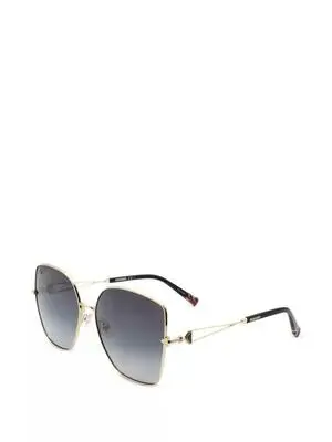 Missoni Geometric Frame Sunglasses - Gold