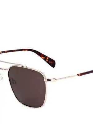 Rag & Bone Dayton Square-frame Sunglasses - Gold