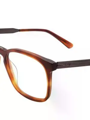 Calvin Klein Tortoiseshell-effect Square-frame Glasses
