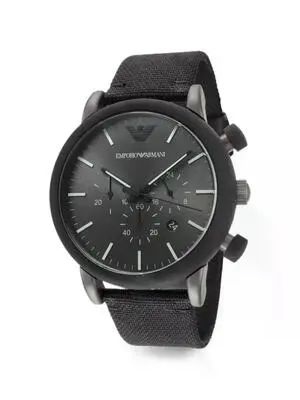 Emporio Armani Luigi Chronograph 46mm Watch - Grey