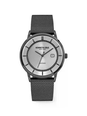 KENNETH COLE Sun Power 42mm Watch - Silver