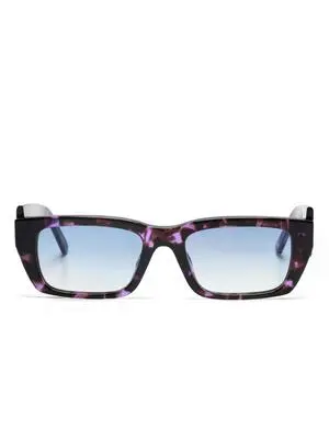 Palm Angels Rectangle Frame Sunglasses - Purple