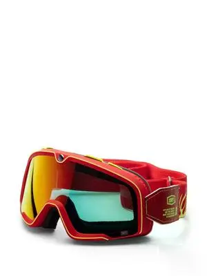 100% PURE 100% Barstow Moto Shield Sunglasses - Red