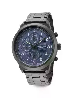KENNETH COLE Round-face 47mm Watch - Blue