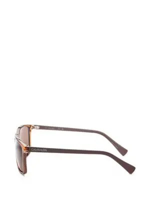 Calvin Klein Crystal Rectangle-frame Sunglasses
