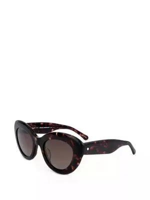 Kate Spade New York Capri Cat-eye Sunglasses With Tortoiseshell Effect - Brown