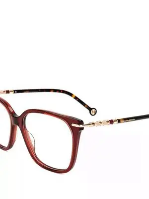 Carolina Herrera Tortoiseshell-effect Cat-eye Eyeglasses
