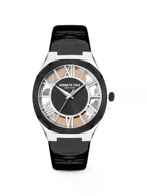 KENNETH COLE Skeleton 36mm Watch - Black
