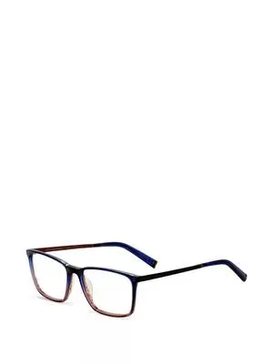 John Varvatos Rectangle-frame Glasses - Blue