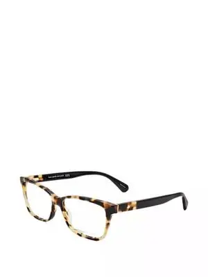 Kate Spade New York Tortoiseshell-effect Rectangle-frame Glasses - Brown