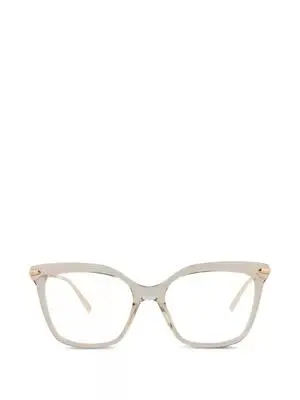 Pomellato Square Frame Logo Detail Glasses - Neutrals