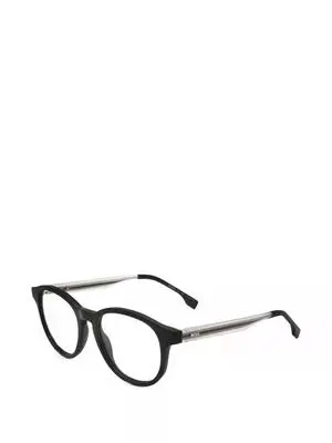 BOSS Pantos-frame Eyeglasses With Logo Detail - Black