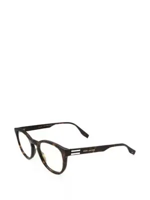 Marc Jacobs Tortoiseshell-effect Round-frame Glasses - Brown
