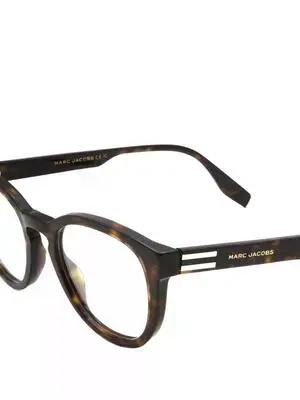 Marc Jacobs Tortoiseshell-effect Round-frame Glasses